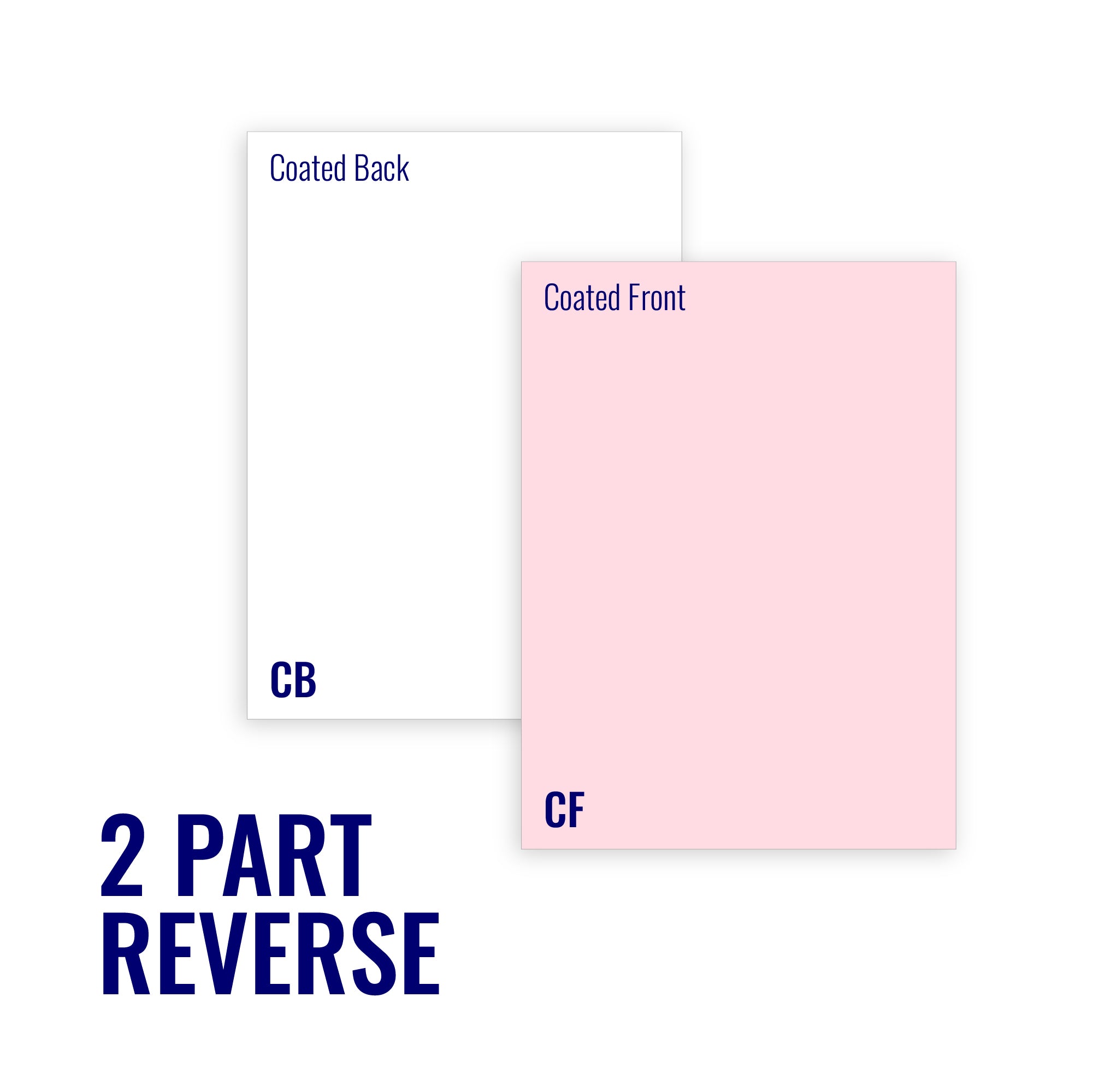 8.5 x 11 Excel One Carbonless Paper, 2 Part Reverse (Bright White/Pink ...