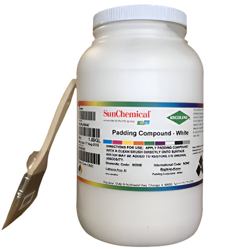 ABDICK White Padding Compound, 1 Gallon – Printing Supplies Direct