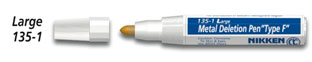 Nikken Metal Deletion Pen, Type F - Large – Printing Supplies Direct